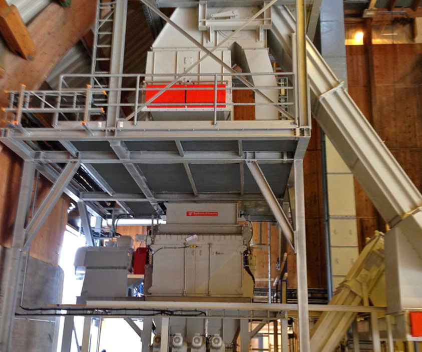 Rudnick & Enners – hammer mills as wet chip mill