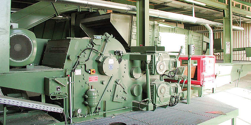 Rudnick & Enners – drum chipper for the chipping of residual wood